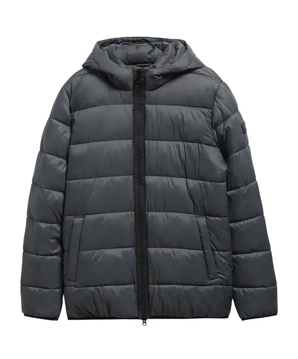 Barbour Fixed Hood Short Puffer Jacket - Black