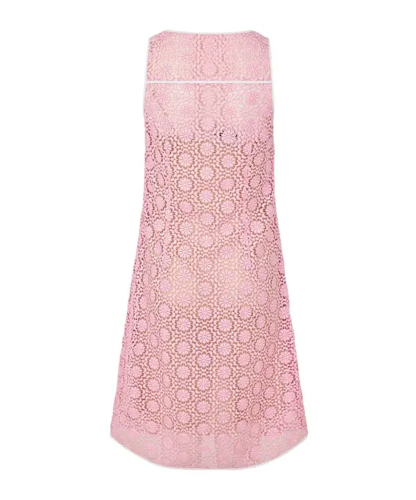Miu Miu Sleeveless Lace Shift Dress