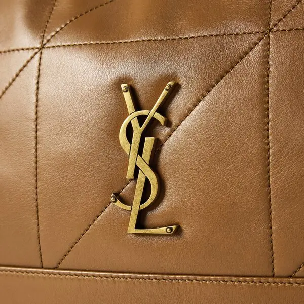 Saint Laurent Plaid Tote Bag