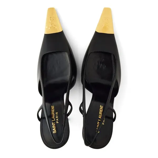 Saint Laurent Pointedtoe Slingback Heels