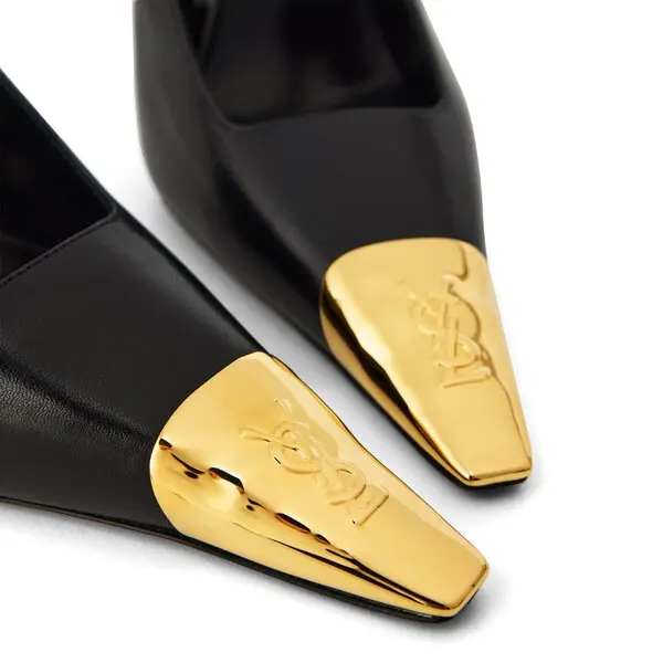 Saint Laurent Pointedtoe Slingback Heels