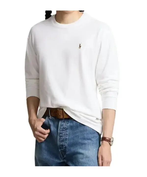 Polo Ralph Lauren Logo-embroidered Long-sleeve T-shirt - White