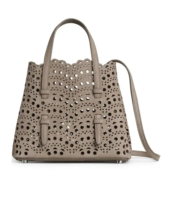 Alaïa Vienne Nubuck Tote Bag - Mist