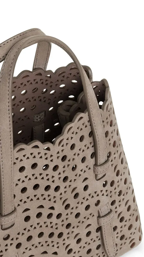 Alaïa Vienne Nubuck Tote Bag - Mist