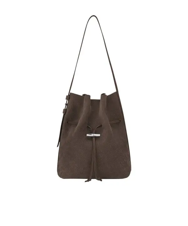 Longchamp Le Roseau M Shoulder Bag - Mocha