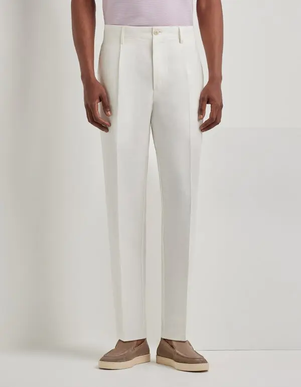 Canali Pleated Slim Fit Trousers
