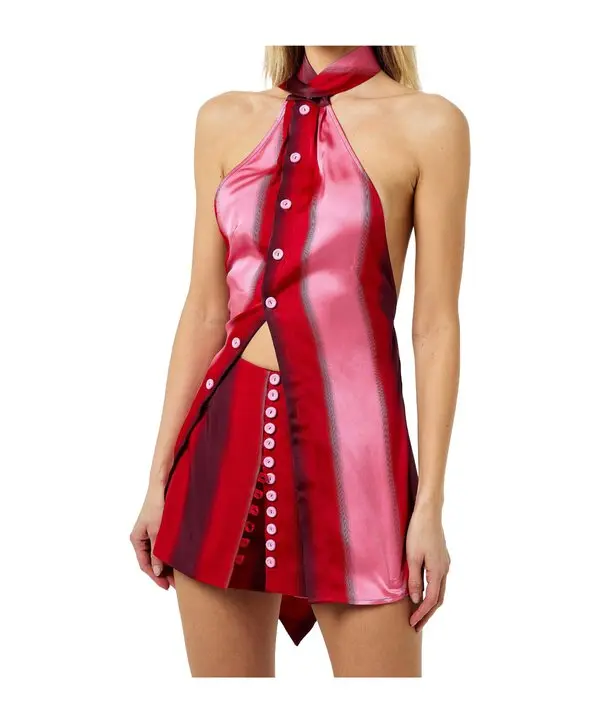Cult Gaia Gradient Satin Halter Top