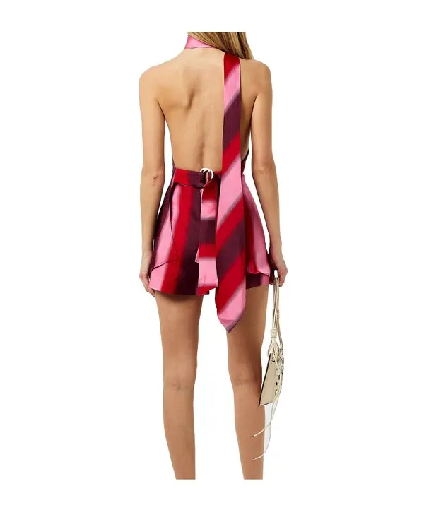 Cult Gaia Gradient Satin Halter Top