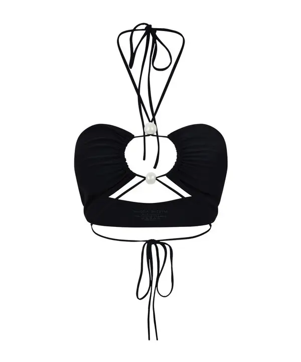 Magda Butrym Halter Tieup Cutout Camisole Top
