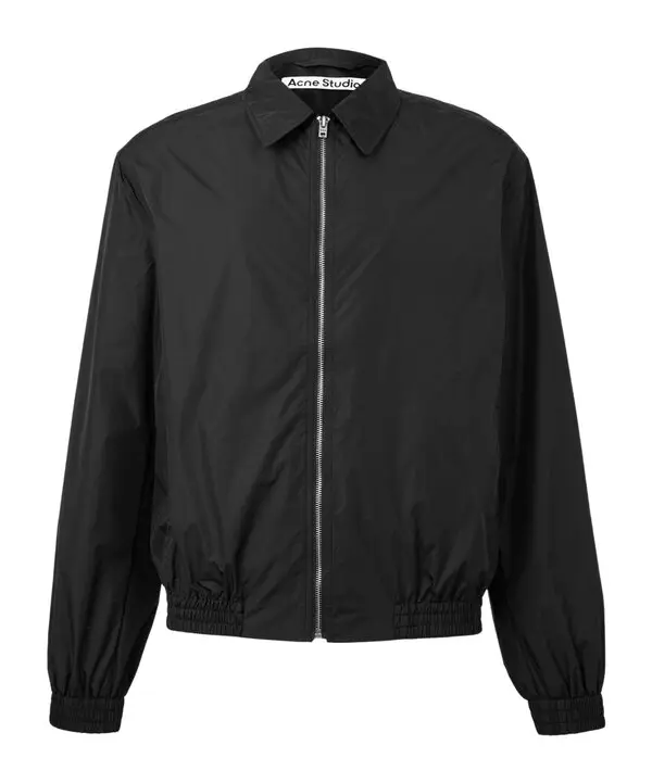 NAPAPIJRI Collared Zipup Cropped Bomber Jacket