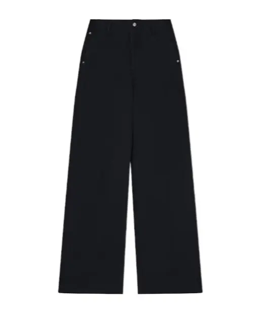 Emporio Armani J2h Wide-leg Cotton Trousers - Black