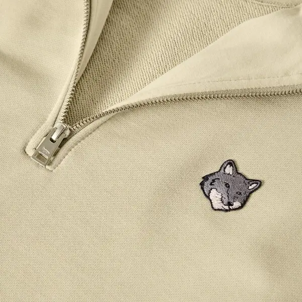 Maison Kitsuné Half-zipper Fleece Jacket