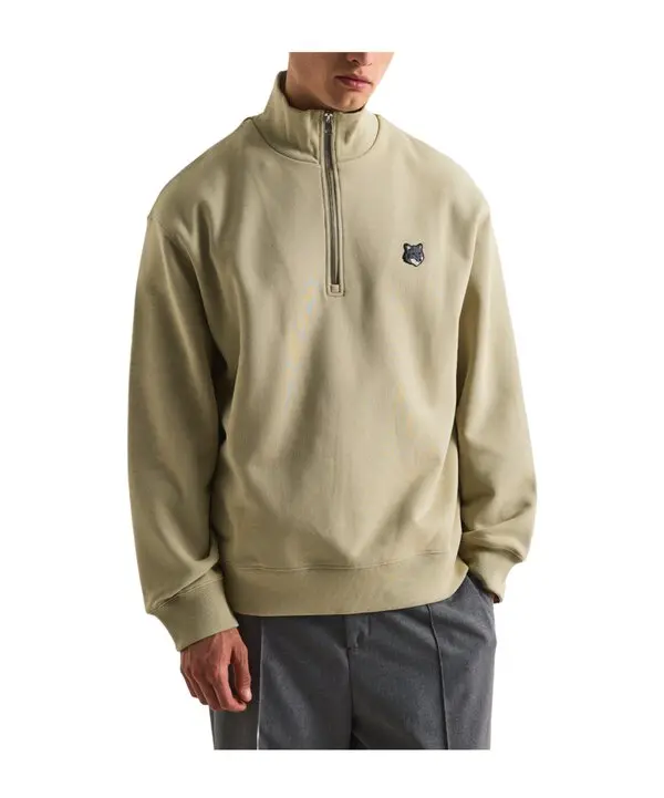 Maison Kitsuné Half-zipper Fleece Jacket