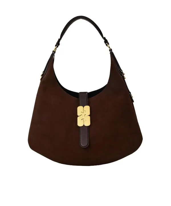 GANNI Arc-shaped Single-shoulder Bag - Brown