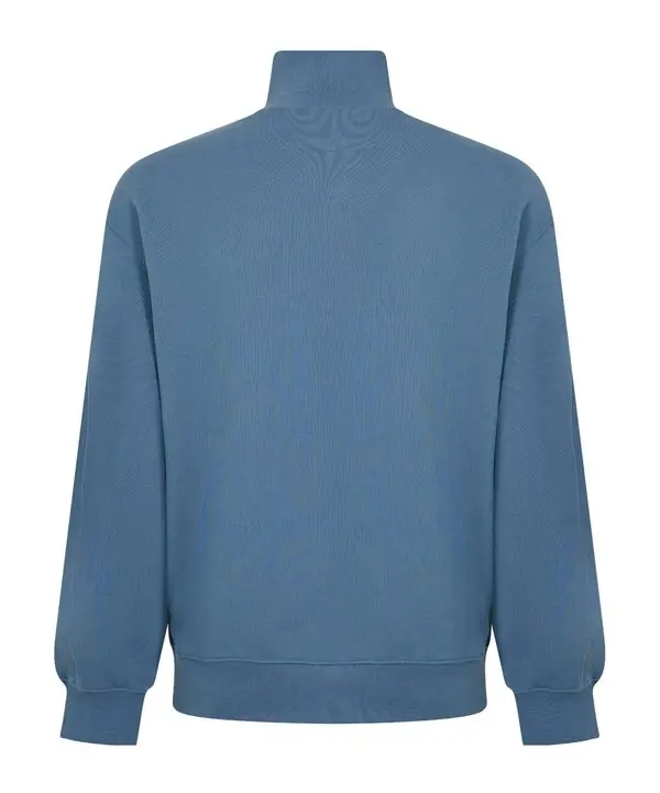 Maison Kitsuné Half-zipper Fleece Hoodie