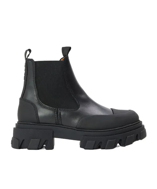 GANNI Solid Color Ankle Boots