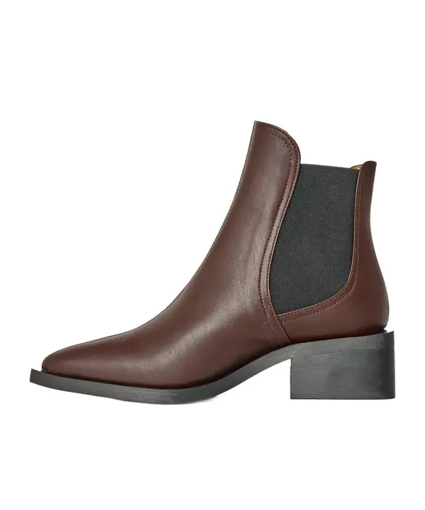GANNI Solid Color Ankle Boots