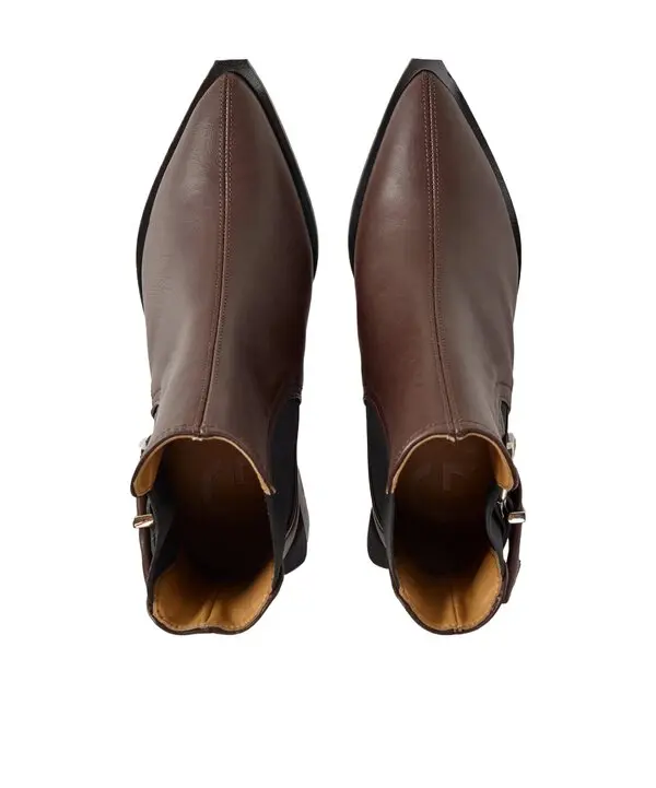 GANNI Solid Color Ankle Boots