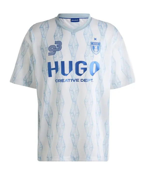 Hugo Boss Vneck Shortsleeve Jerseystyle Tshirt
