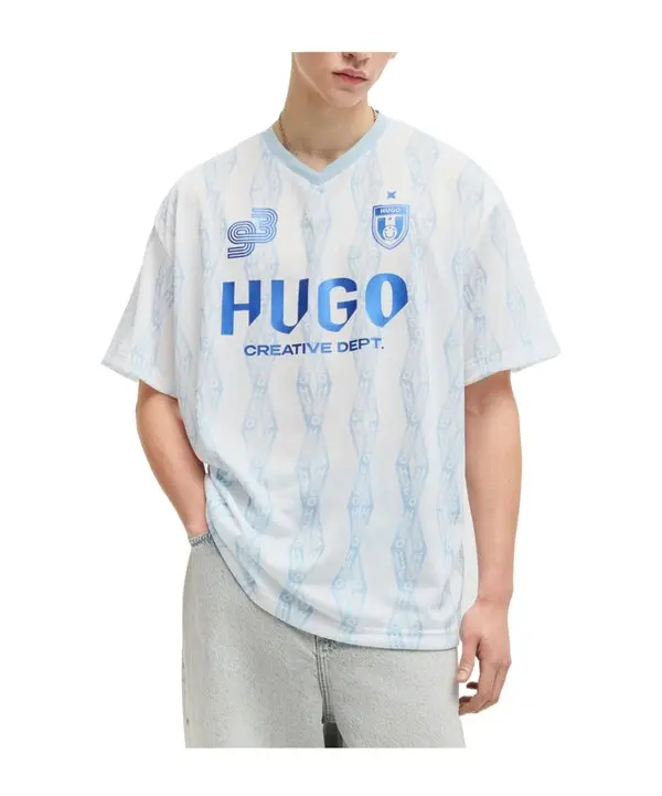Hugo Boss Vneck Shortsleeve Jerseystyle Tshirt