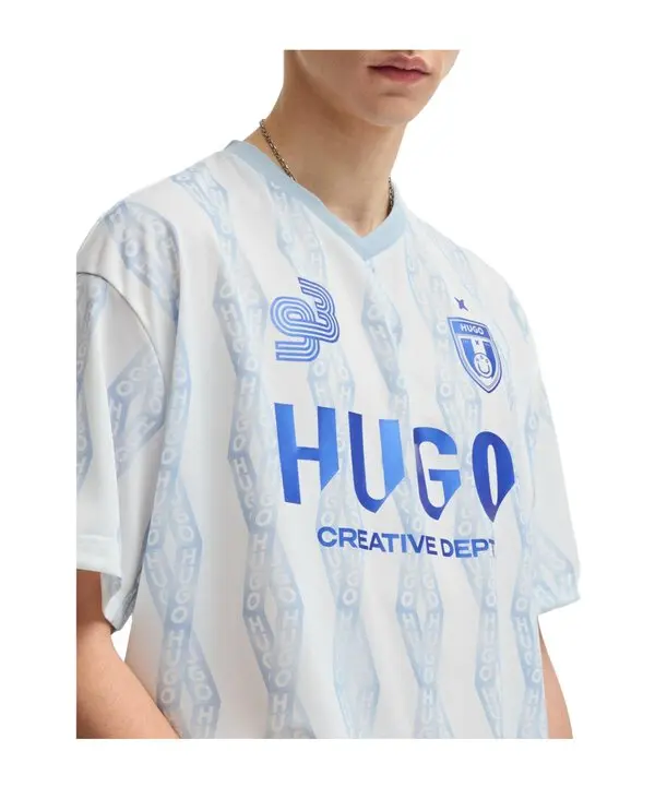 Hugo Boss Vneck Shortsleeve Jerseystyle Tshirt