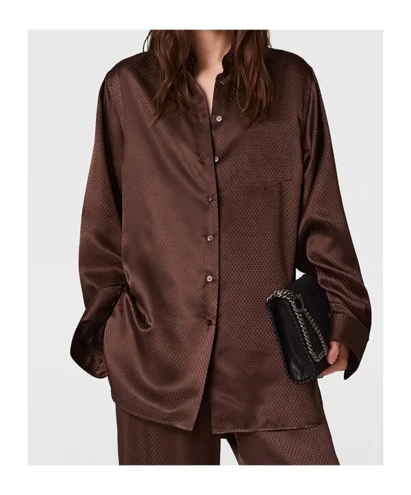 Stella McCartney Star Silk Jacquard Shirt