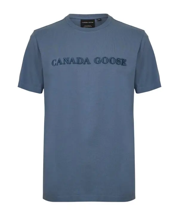 Canada Goose Simple Cotton T-shirt - Blue
