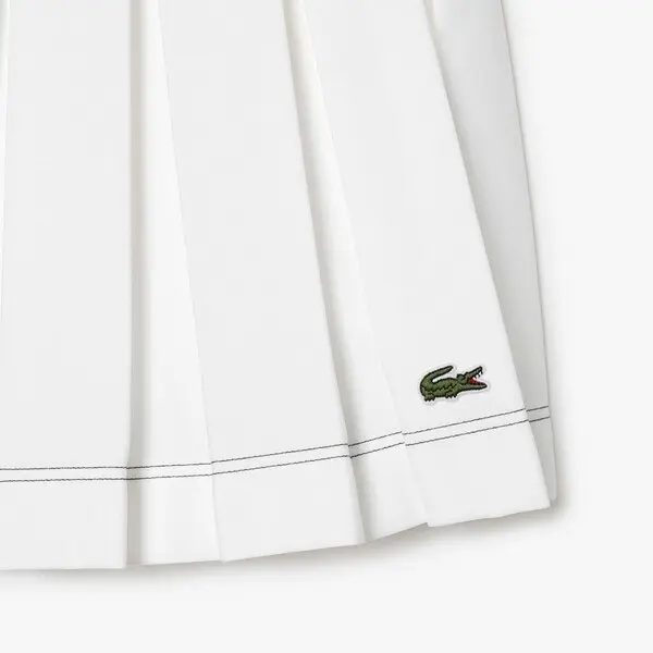 Lacoste Solid Color Pleated Skirt