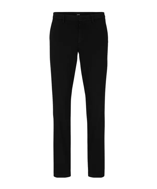 Hugo Boss Slimfit Tapered Chino Trousers - Black