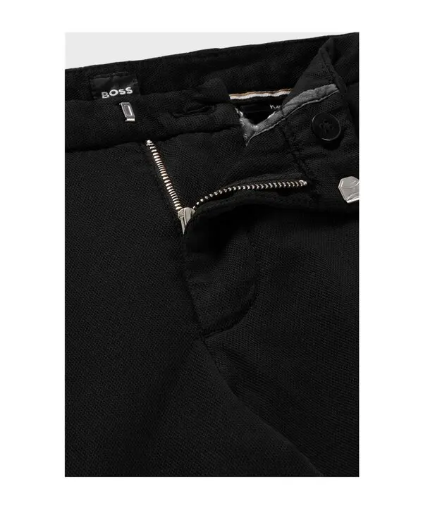 Hugo Boss Slimfit Tapered Chino Trousers - Black