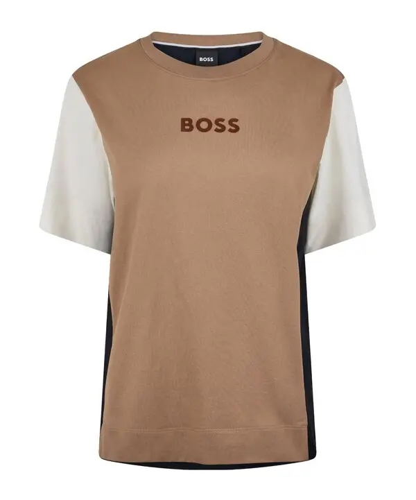 Hugo Boss Colorblock Shortsleeve Tshirt - Brown