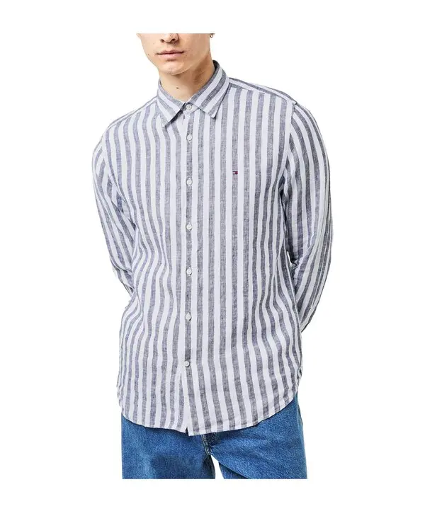 Tommy Hilfiger Verticalstripe Linen Longsleeve Shirt