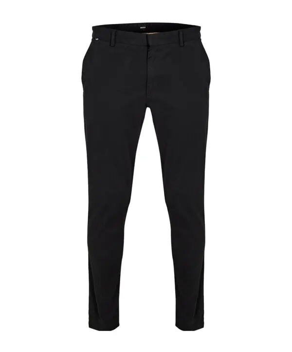 Hugo Boss Slimfit Twill Chino Trousers - Black