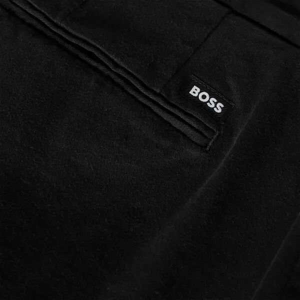 Hugo Boss Slimfit Twill Chino Trousers - Black