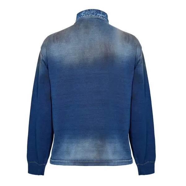 Dsquared2 Longsleeve Denim Polo Shirt