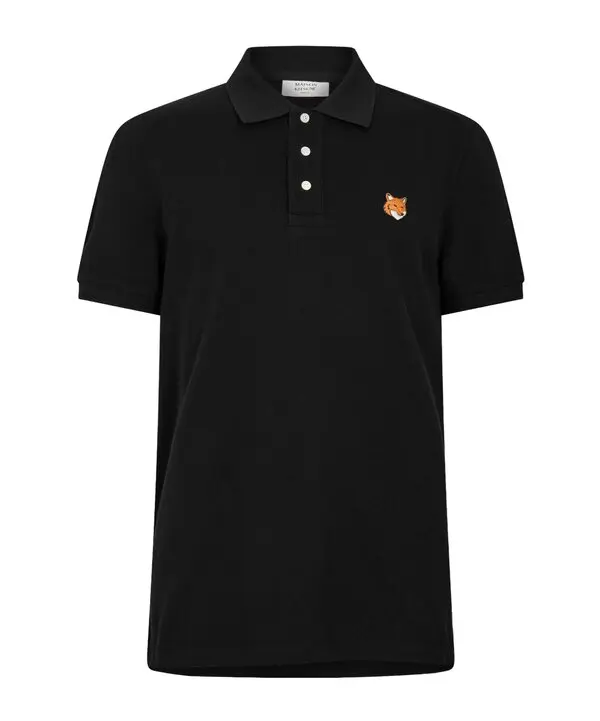 Maison Kitsuné Shortsleeve Polo Shirt - Black