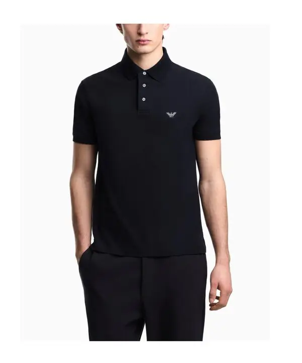 Emporio Armani Minimalist Shortsleeve Polo Shirt