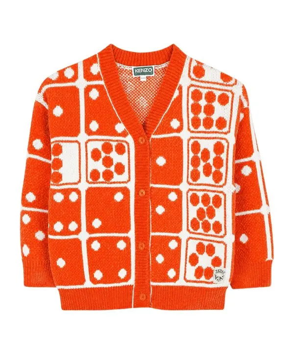 Kenzo Dice-pattern Knitted Cardigan - No