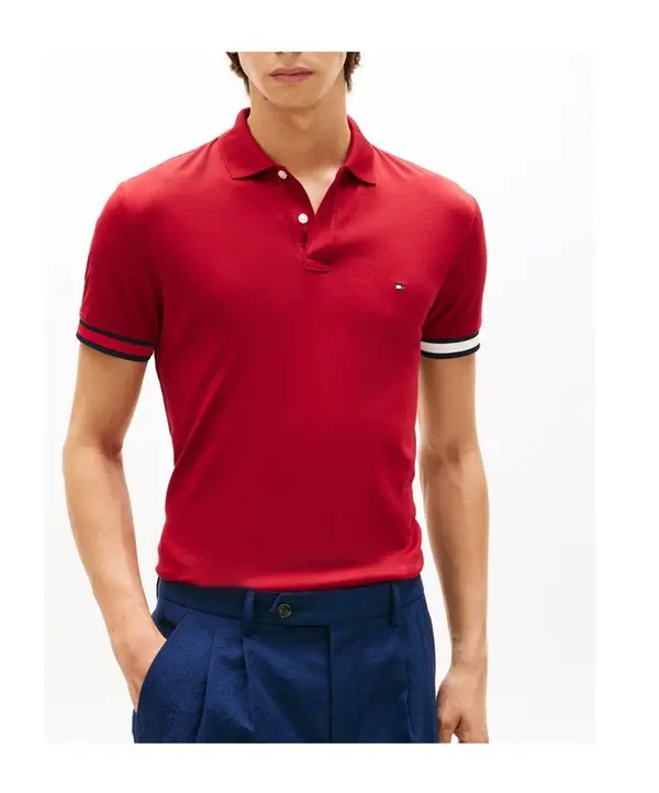 Tommy Hilfiger Shortsleeve Polo Shirt - Red
