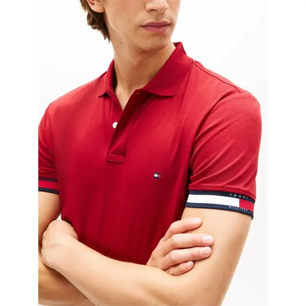 Tommy Hilfiger Shortsleeve Polo Shirt - Red