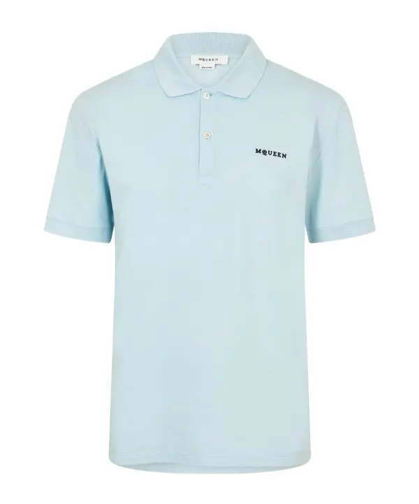 Alexander McQueen Casual Polo Shirt With Embroidered Logo