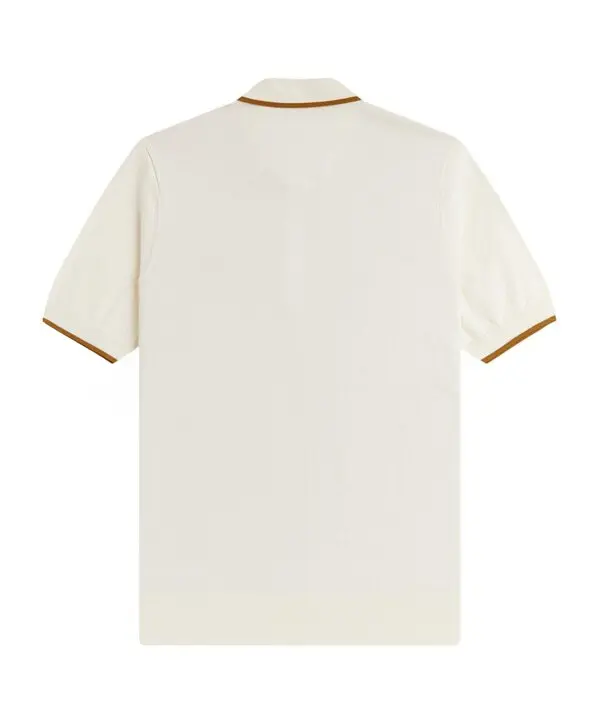 Fred Perry Short-sleeved Knitted Polo - Nude