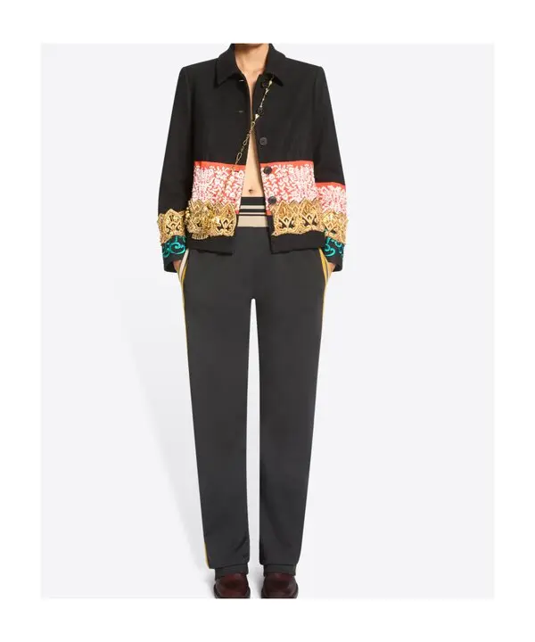Dries Van Noten Slim Leg Wool Pants