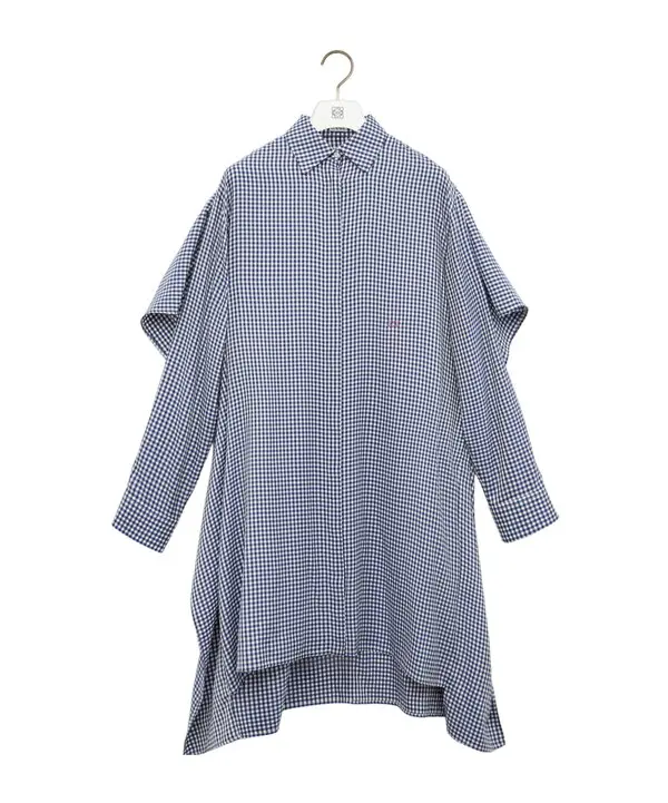 Loewe Cape Dress In Silk