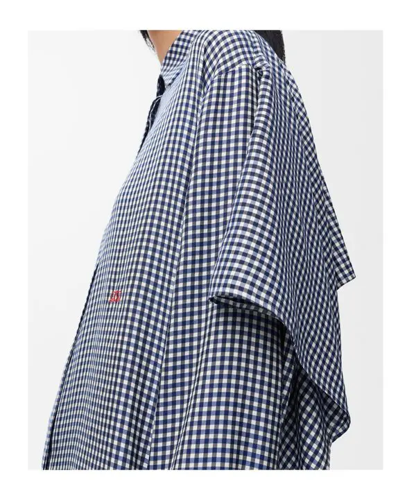 Loewe Cape Dress In Silk