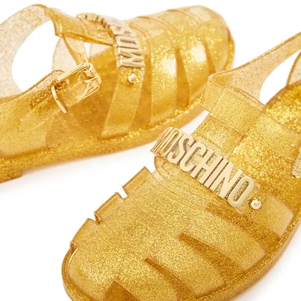 Moschino Shiny Flat Sandals