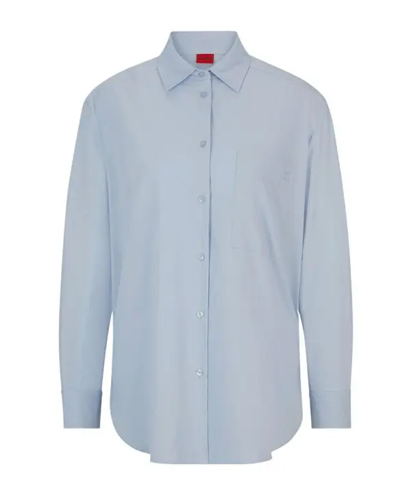 Hugo Boss Pointcollar Longsleeve Shirt - Purple