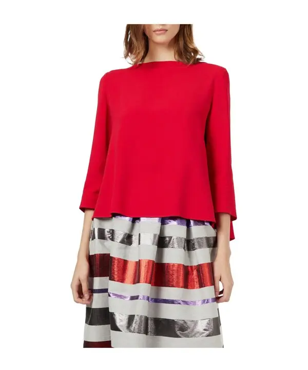 Emporio Armani Neck Threequarter Sleeve Top