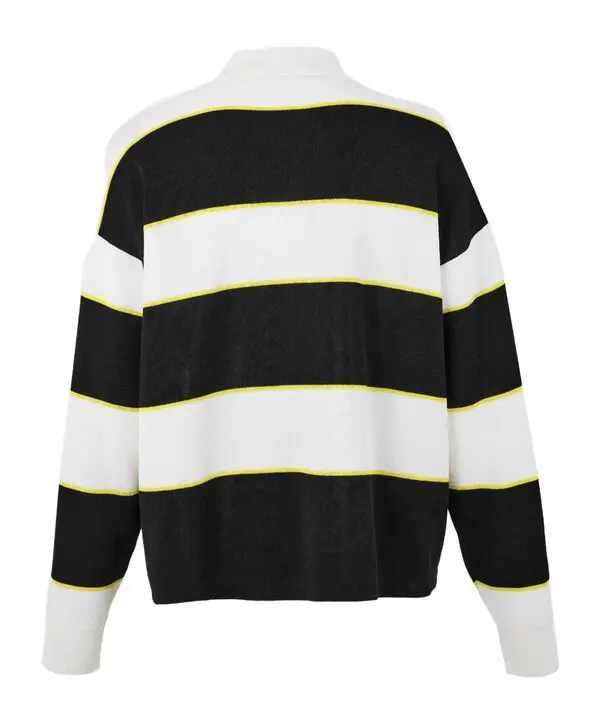 Alexander McQueen Collar Knit Top - Black
