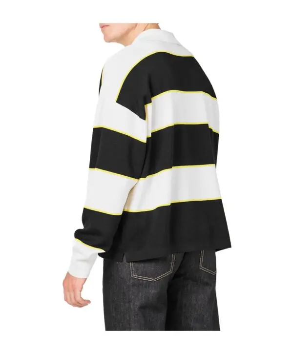 Alexander McQueen Collar Knit Top - Black